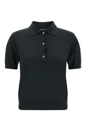 Max Mara Pomposa Knit Shirt - Black