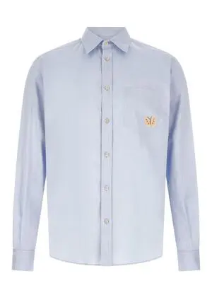 Valentino Garavani Oxford 'butterfly' Shirt - Light Blue