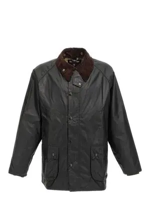 Barbour Bedale Waxed Cotton Jacket - Green