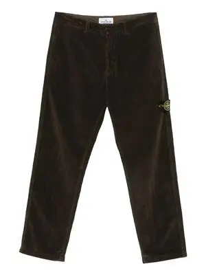 Stone Island Cotton Corduroy Trousers - Grey