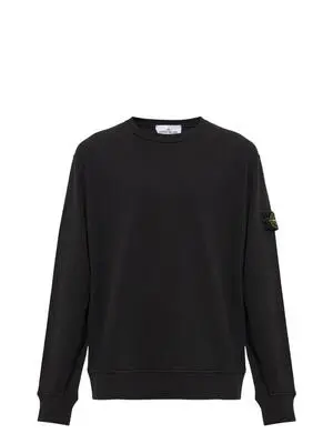 Stone Island Stone Island Cotton Crewneck Sweatshirt Black