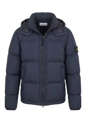 Stone Island Cordura Ripstop Matt Down Jacket - Blue
