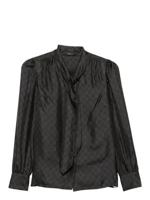 GUCCI Gucci GG Print Silk Shirt