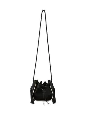 FORTE_FORTE Forte Forte My Pepita Leather Bucket Bag Black