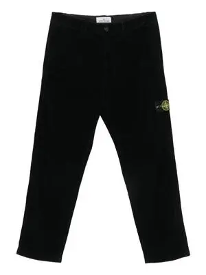 Stone Island Cotton Corduroy Trousers - Black