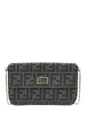 FENDI FENDI FF Zucca Jacquard Fabric Clutch