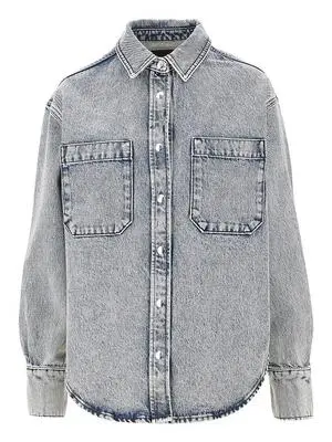 ANINE BING Amy Denim Shirt - Blue