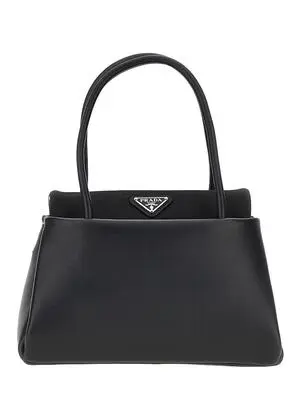 PRADA PRADA Passage Leather And Re-Nylon Handbag