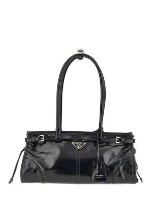 PRADA Prada Shiny Leather Medium Bonnie Bag