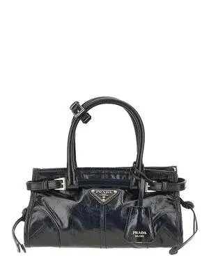 Prada Leather Mini Bonnie Bag - Black