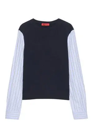 Max & Co. Wool Hybrid Sweater - Navy
