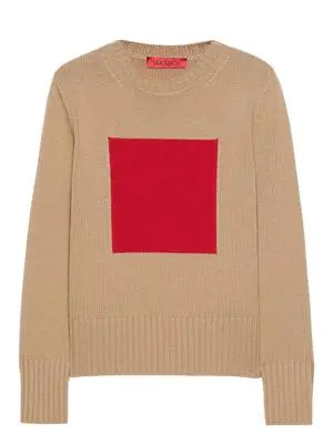 Max & Co. Wool-cashmere Square Sweater - Brown