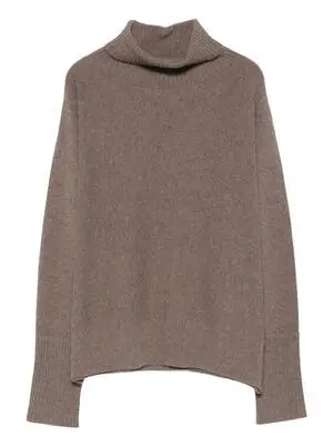 D.EXTERIOR D.Exterior Roll-Neck Button-Cuff Sweater
