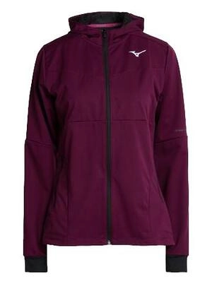 Mizuno MIZUNO Hooded Polyester Jacket Plum
