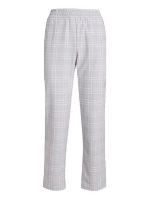 Liu Jo Glen Plaid Tapered Pants - Grey