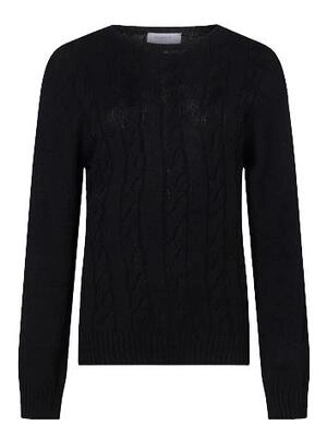 MARKUP MARKUP Cable-Knit Crewneck Pullover