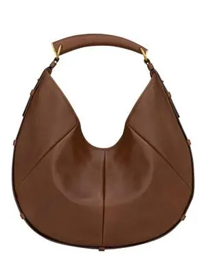 Saint Laurent Mombasa Medium In Smooth Leather - Burnt Bread