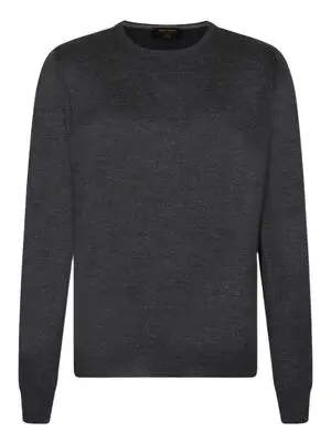 GRAN SASSO Long-sleeved Pullover - Black
