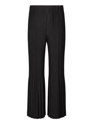 Issey Miyake Homme Plissé Plissé-effect Trousers - Black