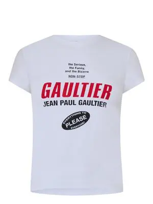 JEAN PAUL GAULTIER Short Sleeve Crewneck T-shirt - White