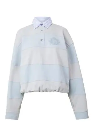 Acne Studios Acne Studios Striped Faux Two-Piece Collared Top No