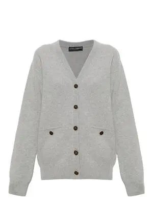 Dolce & Gabbana Virgin Wool Cardigan - Grey