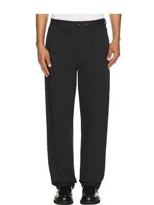 Rag & Bone Baggy Pleated Chino Pants - Black