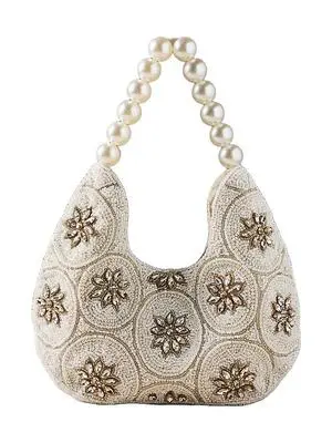 ANTHROPOLOGIE By Anthropologie Weddings Pearl Spur Beaded Bag