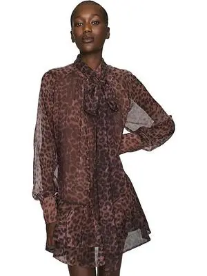 Bardot Adrie Mini Dress - Leopard
