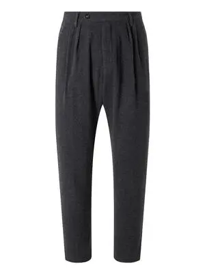 Massimo Alba Stan Straight-leg Wool, Silk And Cashmere-blend Suit Trousers - Gray