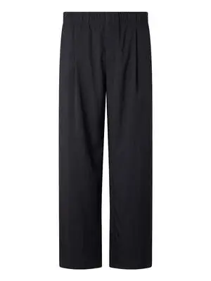 Our Legacy Wide-leg Pleated Tencel™ Lyocell-blend Twill Trousers - Black