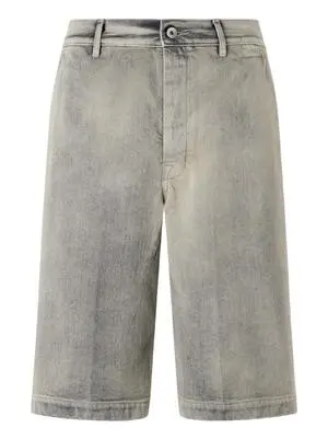 Rick Owens Work Straight-leg Denim Shorts - Gray
