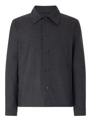 NN07 NN07 - Zander 10037 Pinstriped Recycled-Woven Jacket - Men - Blue - S