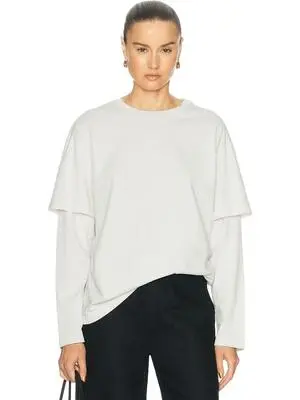 AGOLDE Lois Tee - Bone