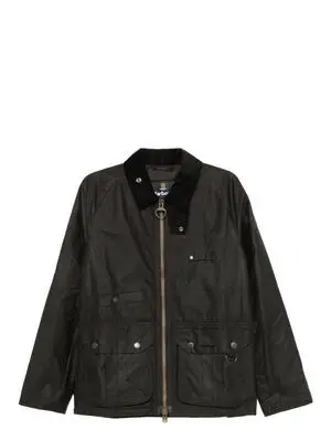 Barbour Corduroy-collar Wax-finish Jacket - Brown