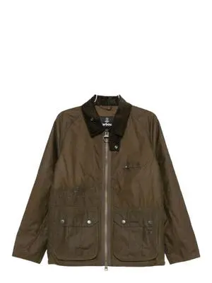 Barbour Corduroy-collar Zip-fastening Jacket - Brown