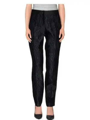Dolce & Gabbana Jacquard Satin Trousers - Black