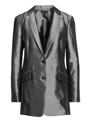 Rag & Bone Denim-style Single-breasted Blazer - Grey
