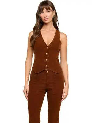 L'Agence Yelena Corduroy Vest - Java
