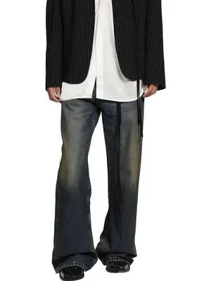 ANN DEMEULEMEESTER Modest Relaxed Flared Jeans - Blue