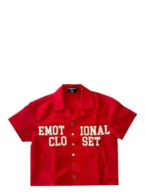 Mixed Emotion Backyard Nylon Shirt - Red