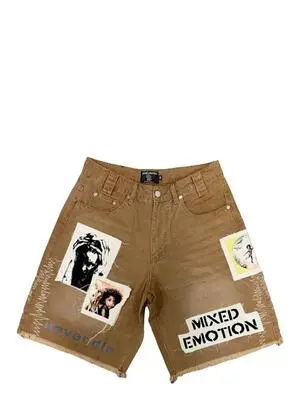Mixed Emotion Chaos Carpenter Shorts - Brown
