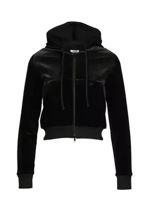 VETEMENTS VETEMENTS Velvet Zip-Up Hoodie