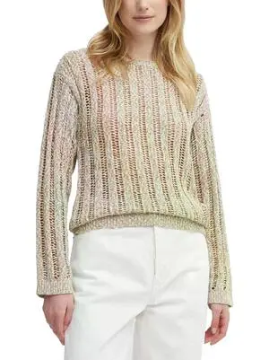 Sisley Open-knit Sweater - Neutrals
