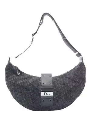 Dior 2000s Street Chic Trotter Shoulder Bag - Black