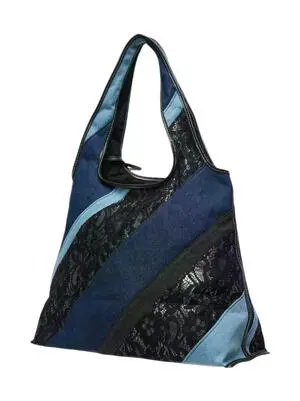 3.1 Phillip Lim Lace-panelled Patchwork Tote Bag - Blue