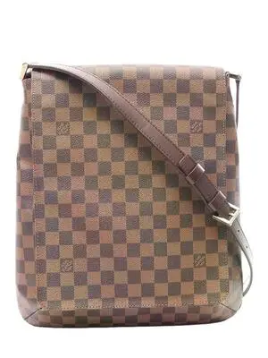 LOUIS VUITTON Damier Ebene Musette Salsa Long Strap Cross Body Bag - Brown