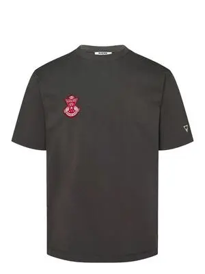 BLACKJACK Logo-patch Crew-neck T-shirt - Grey