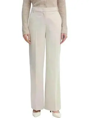Sisley Flat-front Trousers - Neutrals
