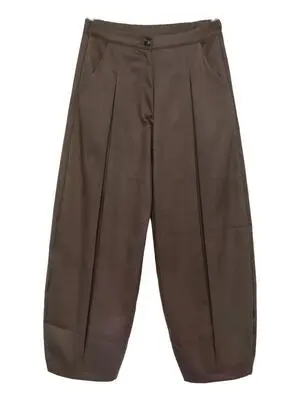 Source Unknown Mika Tuck Straight-leg Trousers - Brown
